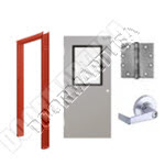 Welded Frame & Hollow Metal Door with Vision Lite Cylindrical Unit